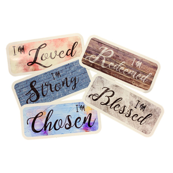 I Am Christian Stickers 6-Pack | Christian Gifts | Aprojes